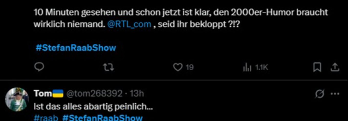 «Peinlich»: Raabs neue TV-Show wird im Netz zerrissen | Nau.ch