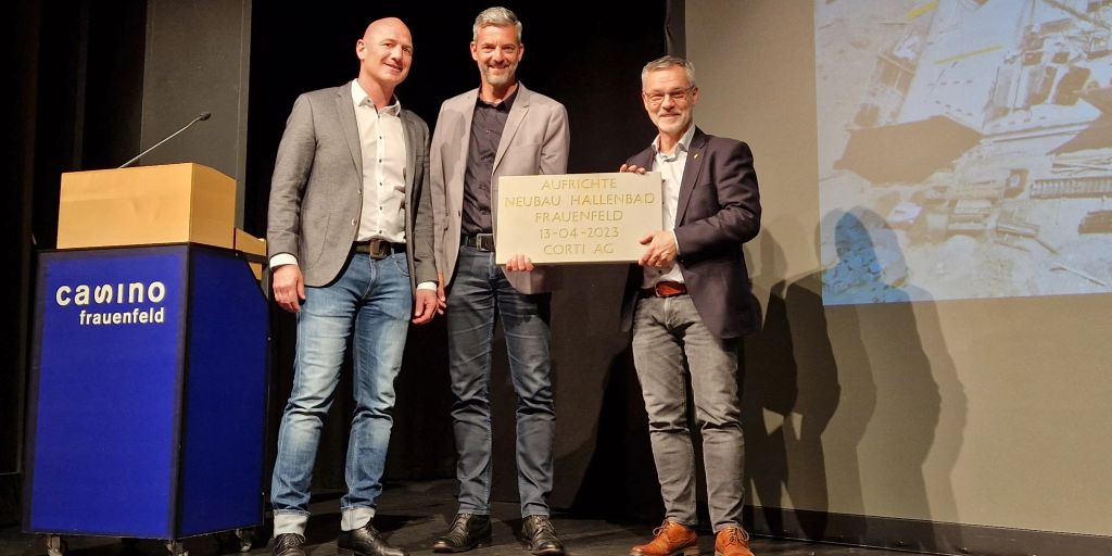 Frauenfeld feiert Aufrichtfest für die Schlossbadi