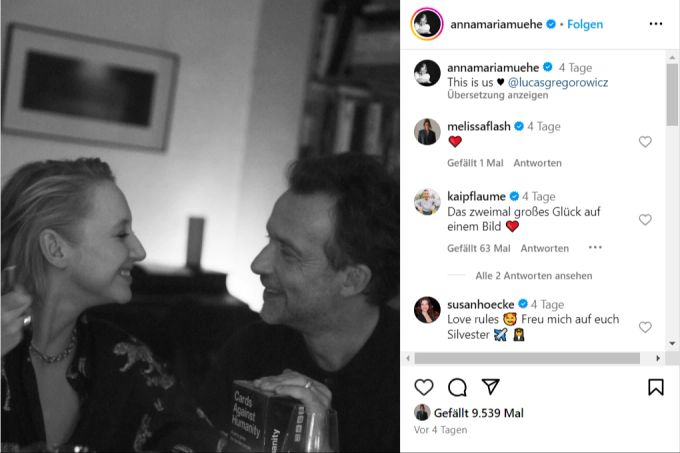 Anna Maria Mühe und Lucas Gregorowicz: Liebe offiziell bestätigt | Nau.ch