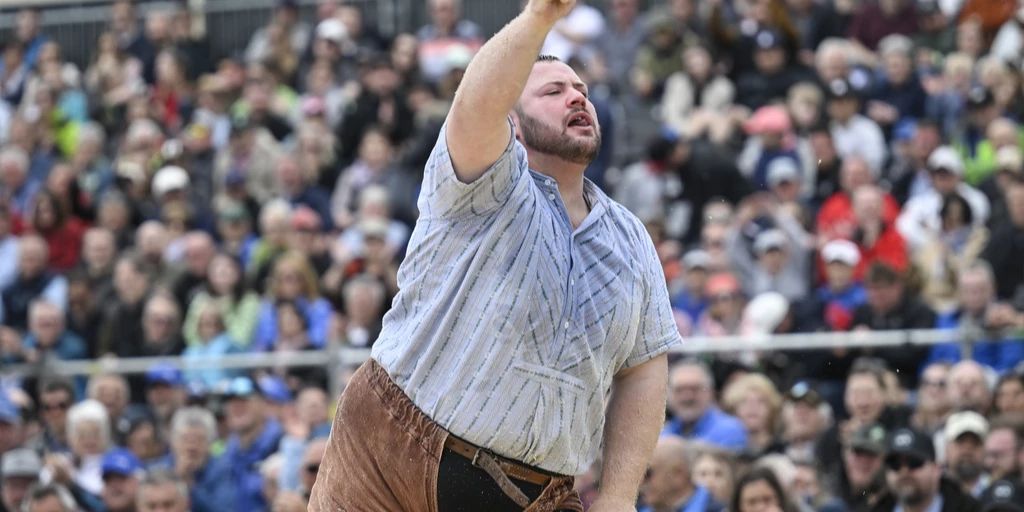 Domenic Schneider gewinnt das Basellandschaftliche Schwingfest