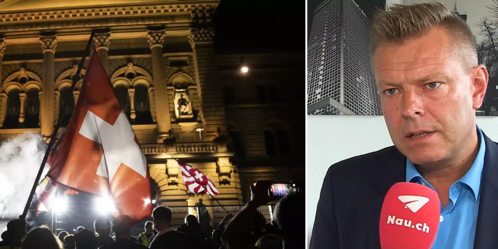 Sicherheitsdirektor Reto Nause verurteilt Gewalt an Corona-Demo