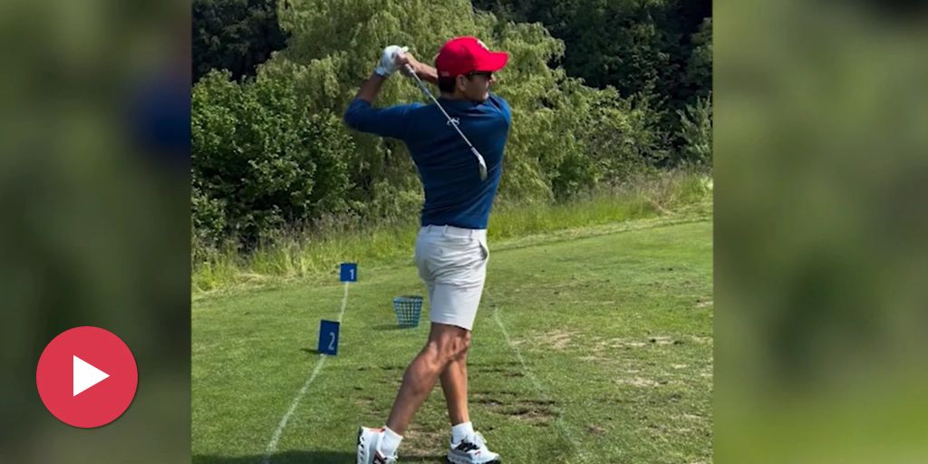 Lanciert Roger Federer hier seine Golf-Karriere?