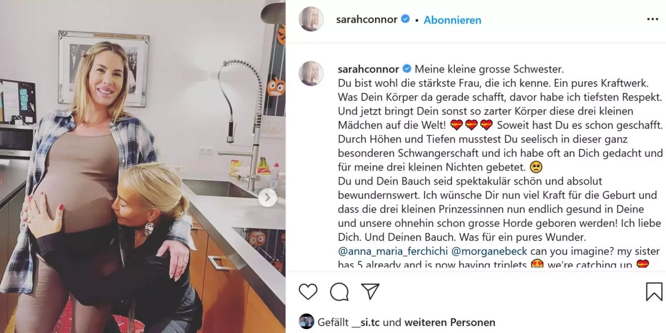 Sarah Connor Schwanger 2023