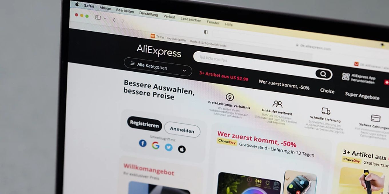 EU-Kommission eröffnet Verfahren gegen Online-Marktplatz AliExpress | Nau.ch