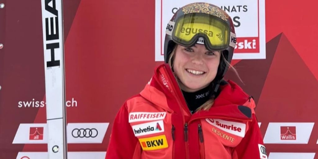 Delia Durrer in der Abfahrt mit Titel-Hattrick
