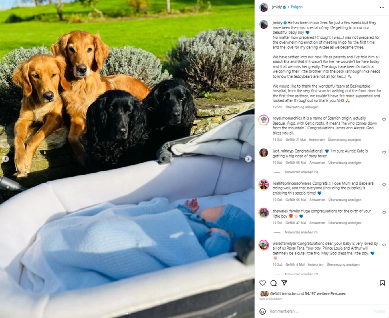 Stolzer Papa: James Middleton teilt erstes Foto mit seinem Sohn | Nau.ch