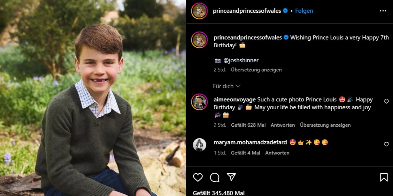 Prinz Louis hat Geburtstag: Neues Foto begeistert Royal-Fans | Nau.ch