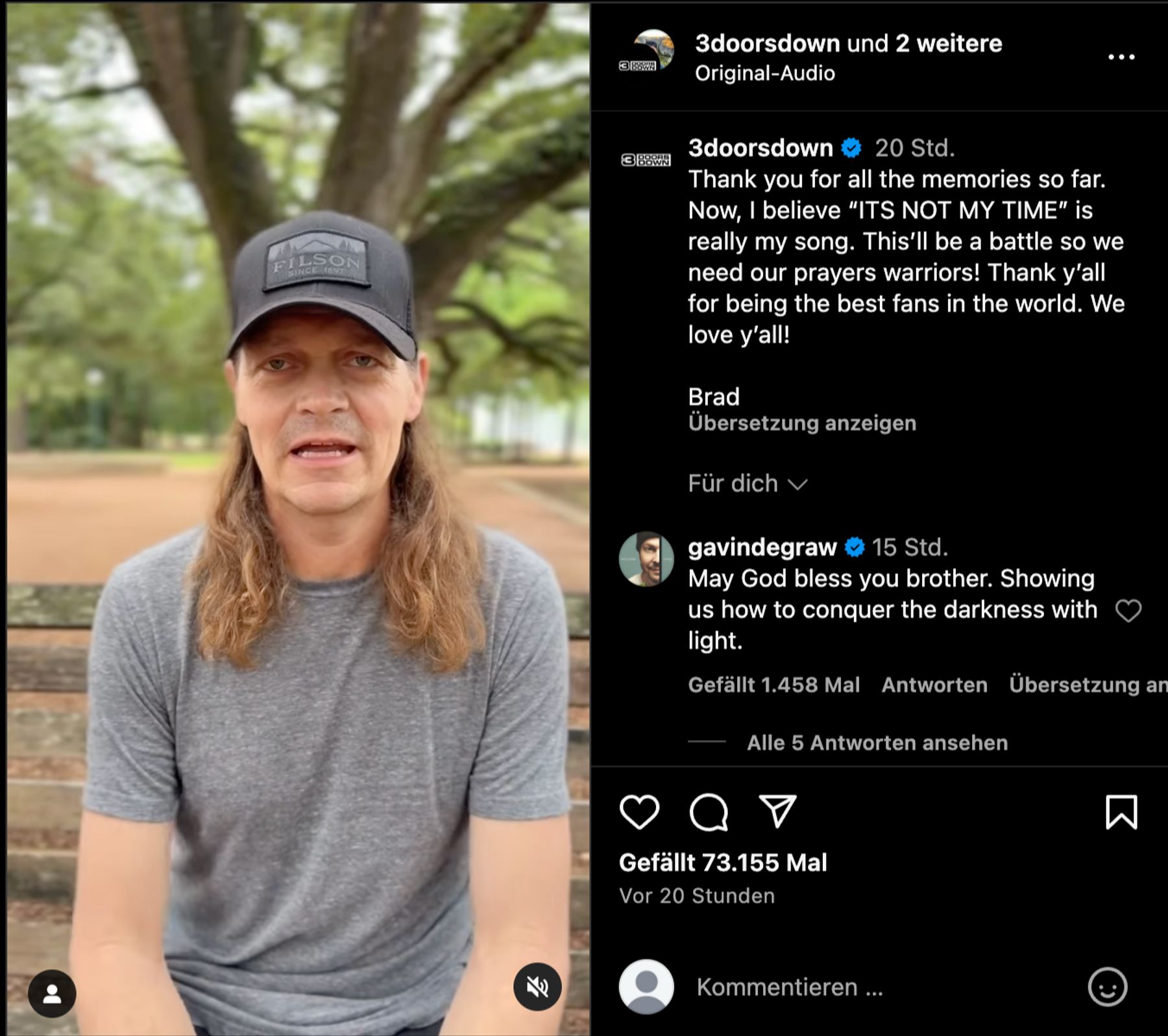 Krebs: 3 Doors Down Sänger erkrankt – Tour abgesagt | Nau.ch