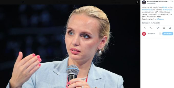 Wladimir Putin Hier Verbringt Seine Tochter Seit Jahren Ihre Ferien