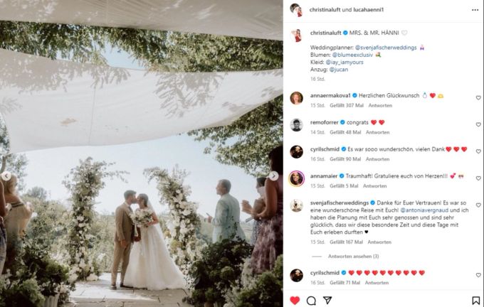 Luca Hänni: Darum hielt er seine Hochzeit so lange geheim | Nau.ch