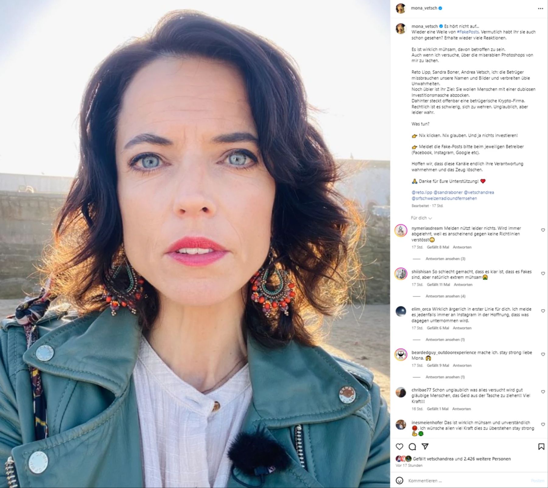 SRF: Mona Vetsch warnt vor Betrügern – «üble Unwahrheiten» | Nau.ch