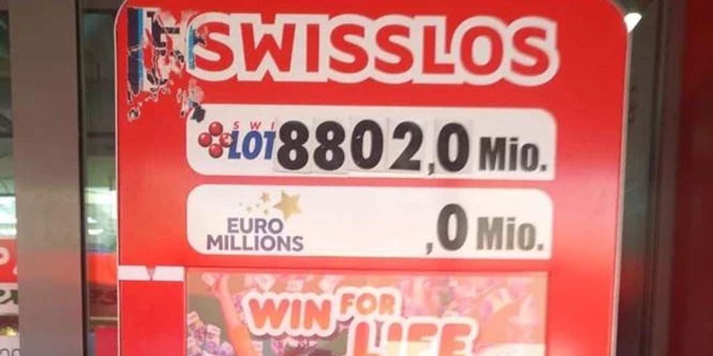 Swisslos: Passant staunt über Jackpot von 8 Milliarden bei Kiosk