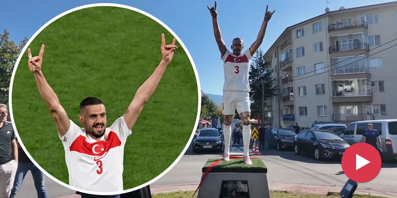Türkische Stadt setzt EM-Skandalprofi Demiral ein Wolfsgruss-Denkmal ...