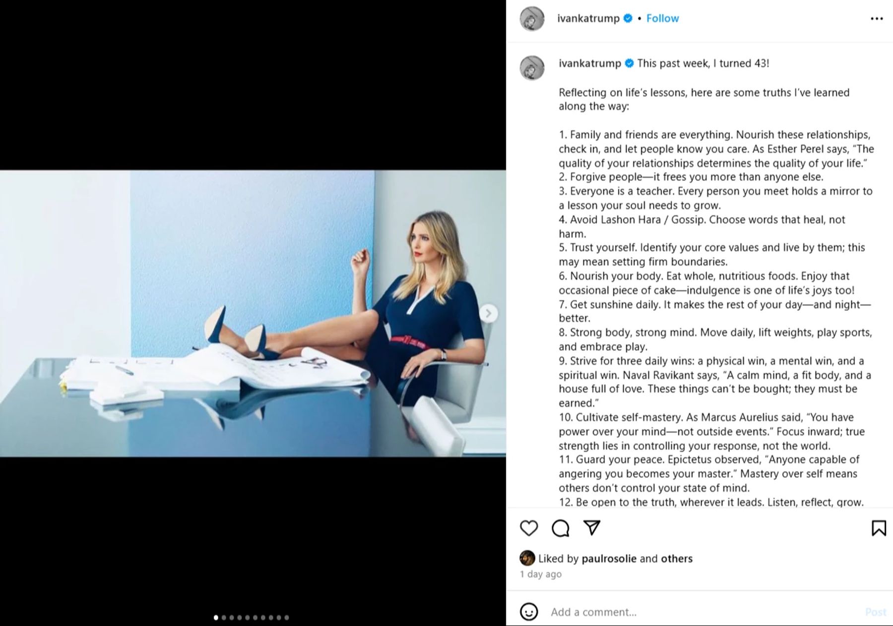 Ivanka Trump irritiert vor US-Wahl mit Instagram-Post | Nau.ch