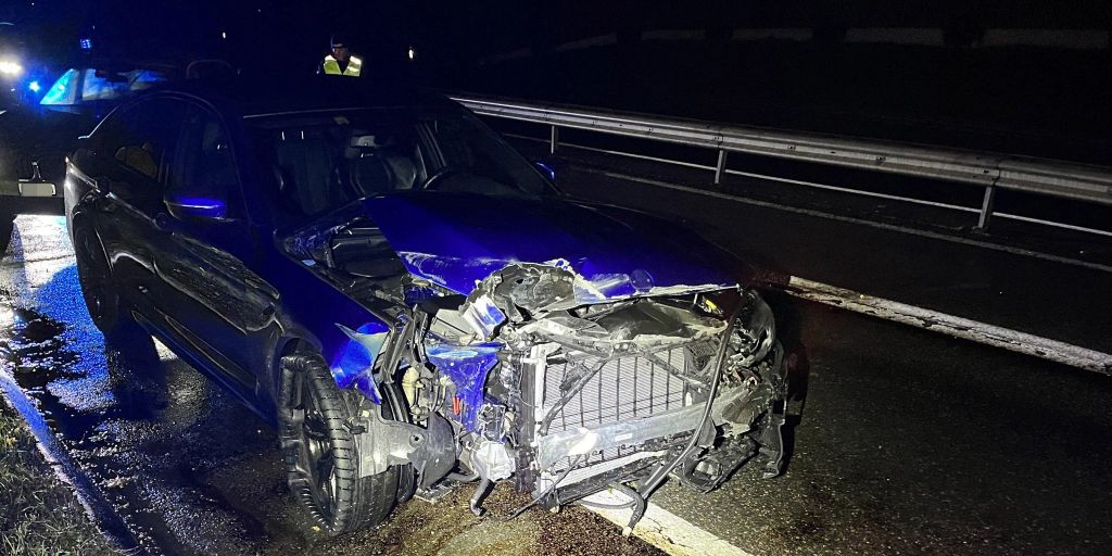 N1R bei Buchs AG: 600-PS-Sportwagen kracht in Leitplanke