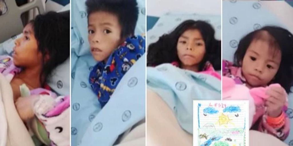 Gerettete Amazonas-Kinder erholen sich in Spital von Strapazen