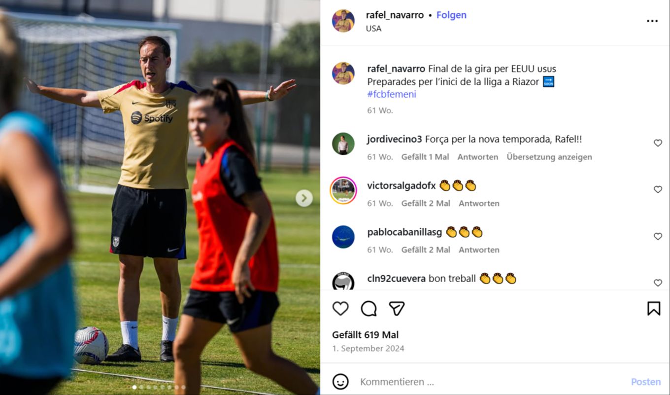 Schweizer Frauen-Nati: Das ist der neue Trainer Rafel Navarro (39) | Nau.ch