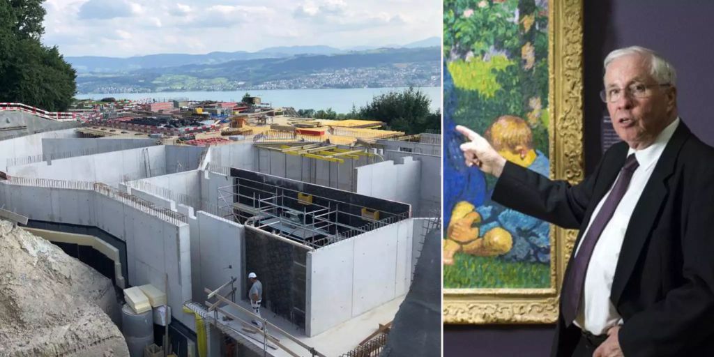 Exklusive Bilder zeigen Bau von Kunst-Bunker von Christoph Blocher