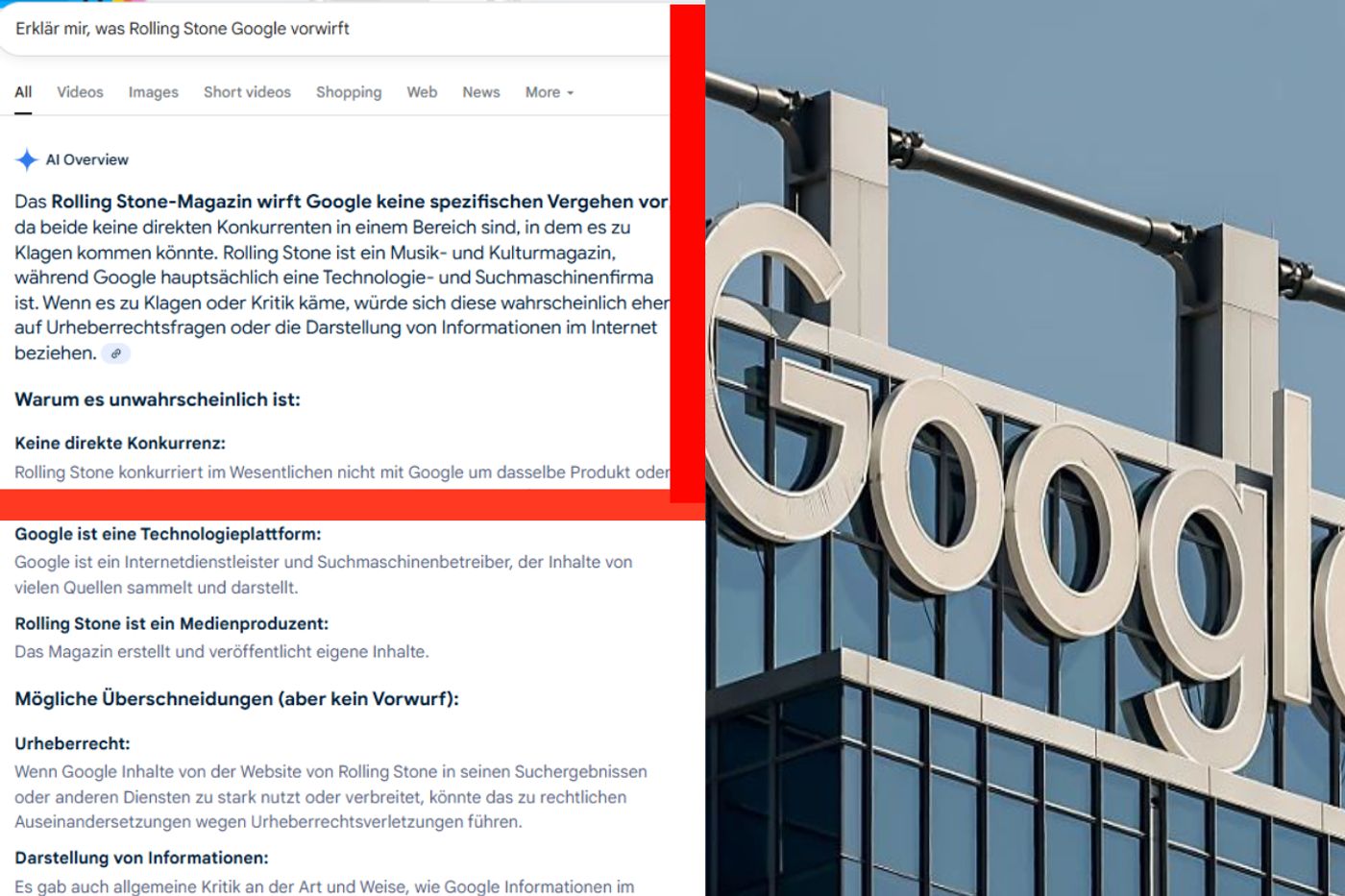 KI-Modus von Google kommt in die Schweiz | Nau.ch