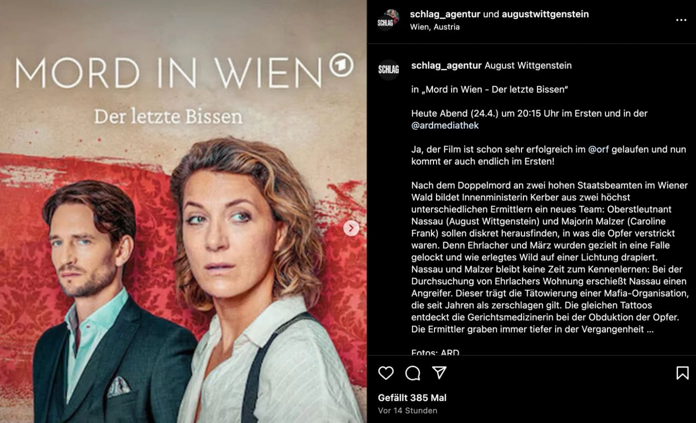 Das ist die Frau an der Seite von August Wittgenstein | Nau.ch