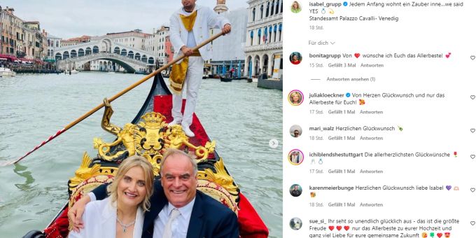 Georg Kofler: Märchenhafte Hochzeit in Venedig | Nau.ch