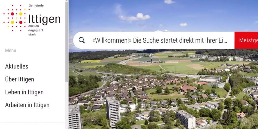 Die Gemeinde Ittigen hat eine neue Website