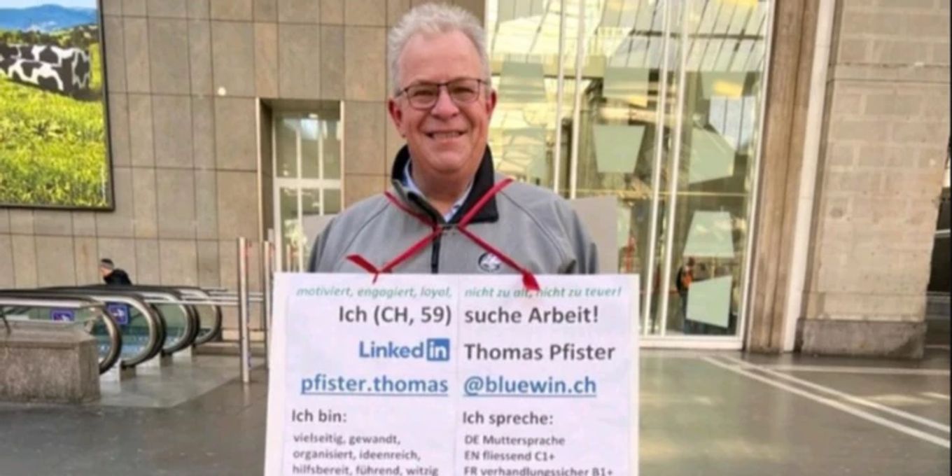 Arbeitsloser Thomas Pfister (59) sucht am HB Job – und erntet Lob | Nau.ch
