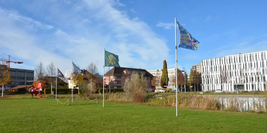 Fahnen im Liebefeld Park – ein Kunstprojekt im öffentlichen Raum