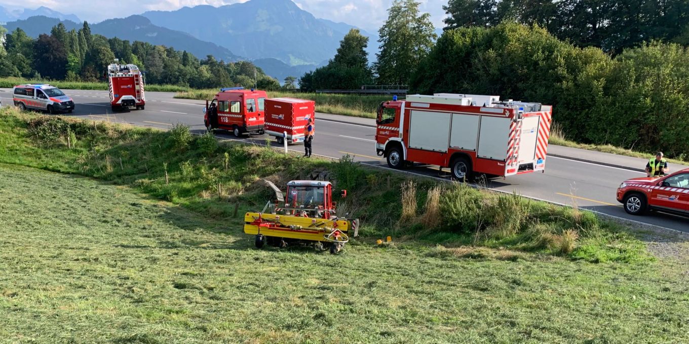 Luzern: Arbeiter (21) wird bei Unfall eingeklemmt und verletzt | Nau.ch
