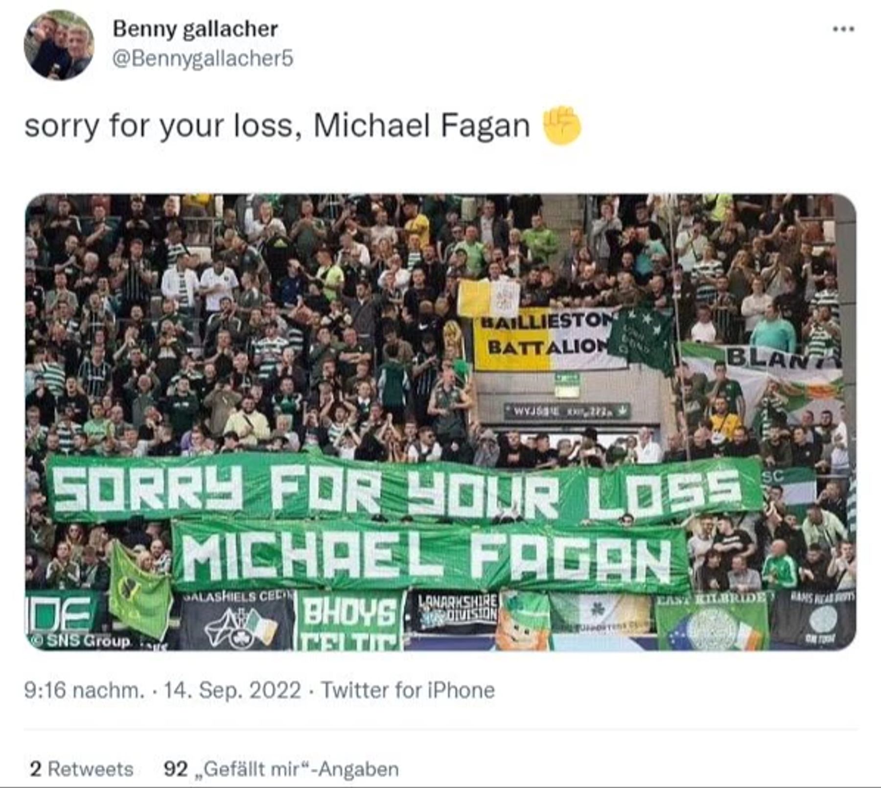 Celtic Glasgow: Protest-Banner nach Queen-Tod sorgt für Eklat | Nau.ch