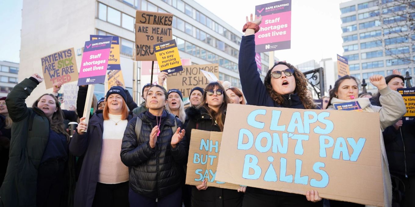 England: Pflegekräfte legen Arbeit nieder | Nau.ch