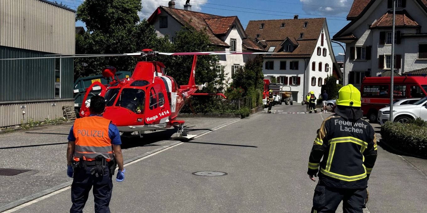 Lachen SZ: Mann (†41) wird bei Arbeitsunfall eingeklemmt – tot | Nau.ch