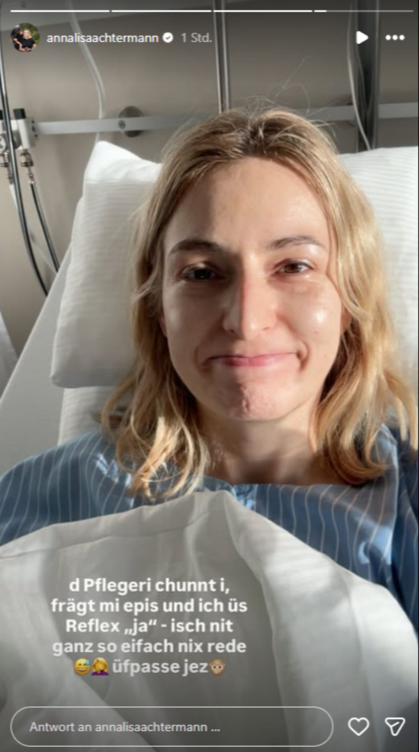 Nach Dauereinsatz: SRF-Reporterin Anna-Lisa Achtermann im Spital | Nau.ch
