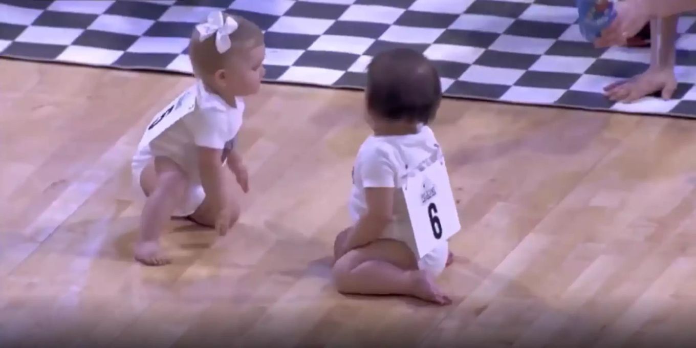 NBA: Herziges Baby-Rennen erobert das Internet | Nau.ch