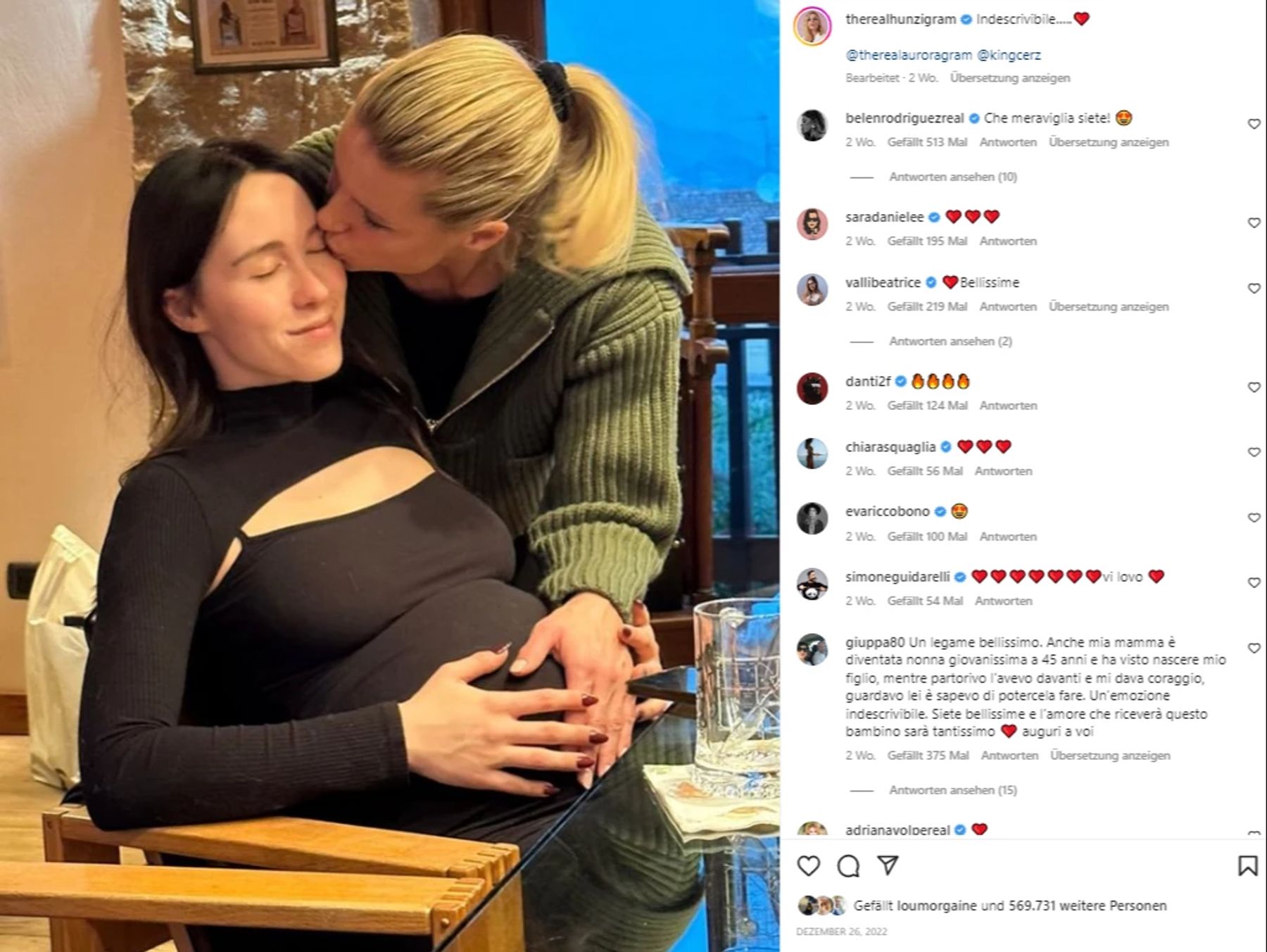 Michelle Hunziker: So gross ist der Babybauch von Tochter Aurora | Nau.ch