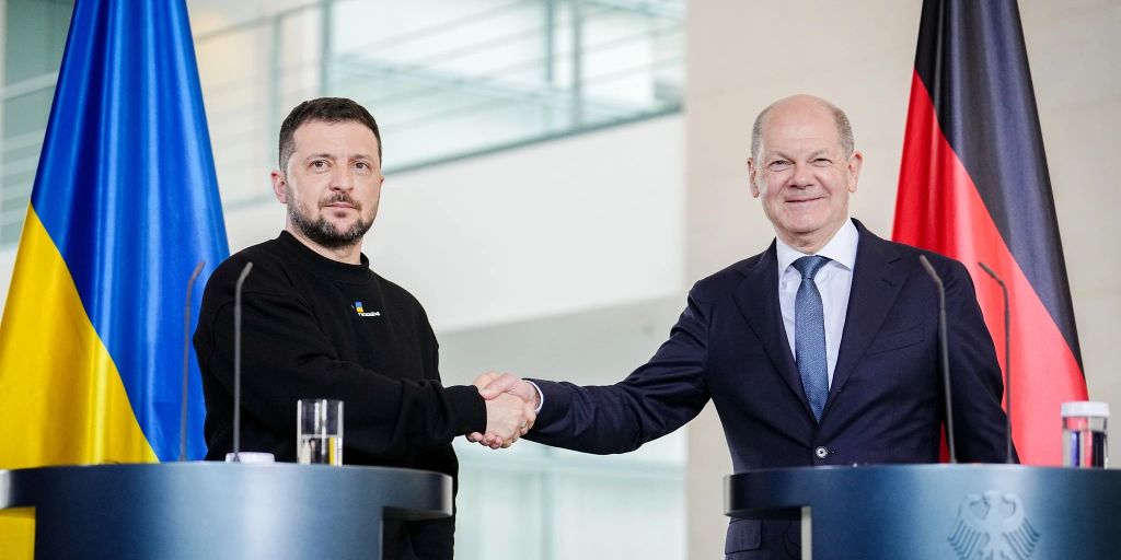 Selenskyj trifft Scholz in Berlin