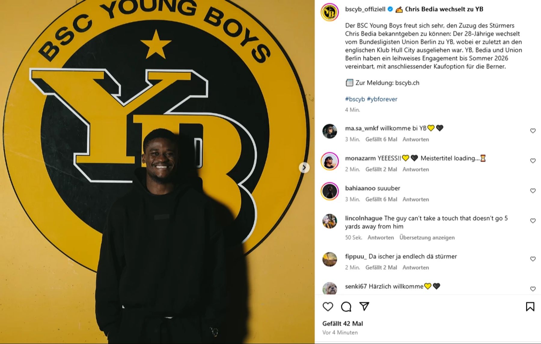 YB verpflichtet Ex-Servette-Knipser Bedia | Nau.ch