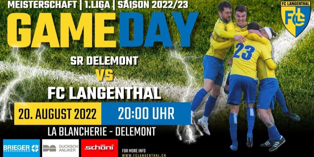 Der FC Langenthal spielt gegen den SR Delemont
