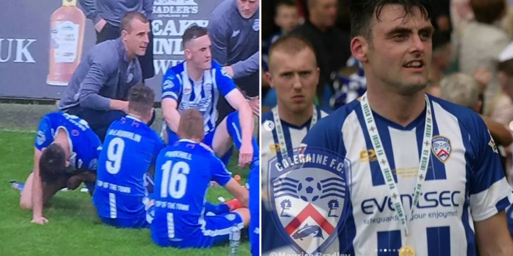 Irischer Fussballprofi pinkelt während Cup-Spiel aufs Feld