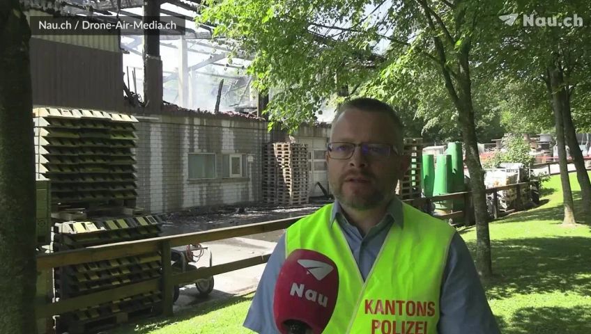 Lagerhalle in Hefenhofen TG brennt komplett aus