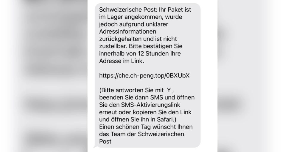 Diese Fake-Post-Nachricht sorgt für Verwirrung – nicht antworten!