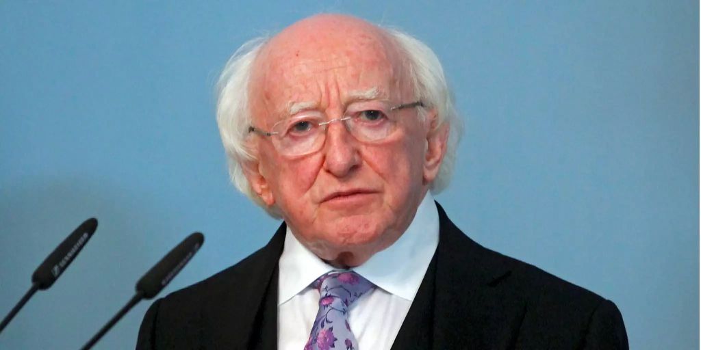 Irlands Präsident Higgins für zweite Amtszeit wiedergewählt Irlands Präsident Higgins für zweite Amtszeit wiedergewählt