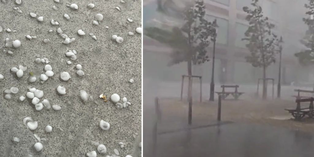 Heftige Gewitter mit Böen und Hagel zogen über die Schweiz