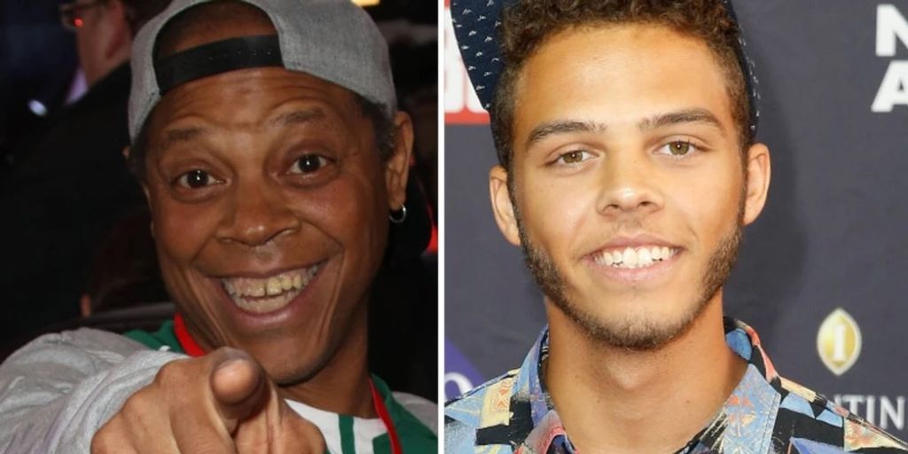 Väterliche Unterstützung: Ricky Harris begleitet Sohn Malik zum ESC