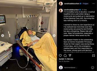 Prinzessin Maria Carolina überlebt schweren Motorradunfall | Nau.ch