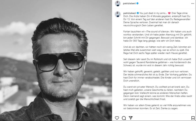 Patrizia Laeri muss sich nach Tod von Ehemann Kritik anhören | Nau.ch
