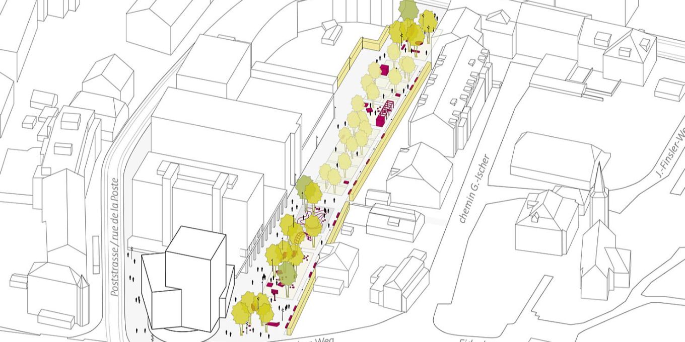 Neue Promenade mit Stadtgarten im Bieler Mett-Quartier | Nau.ch