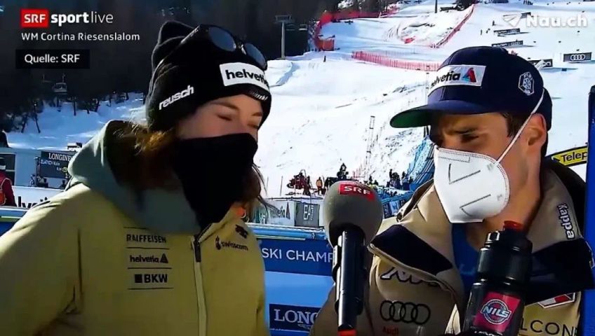 Michelle Gisin: So herzig feiert sie WM-Silber von Freund Luca