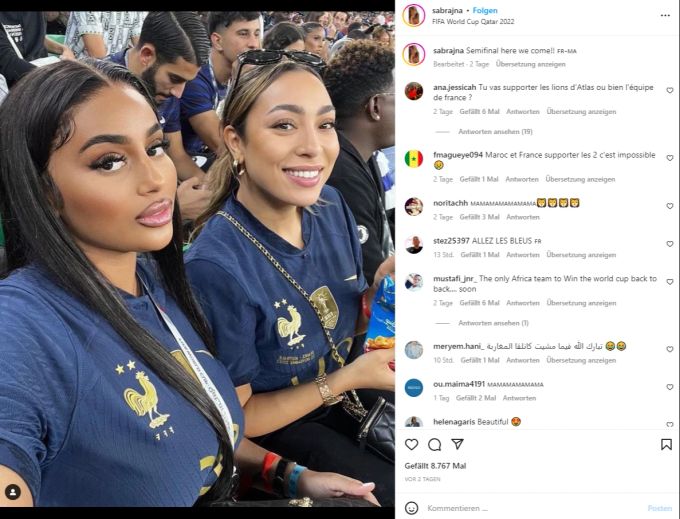 Verlobte von Kingsley Coman: Jubelt sie Frankreich oder Marokko zu ...