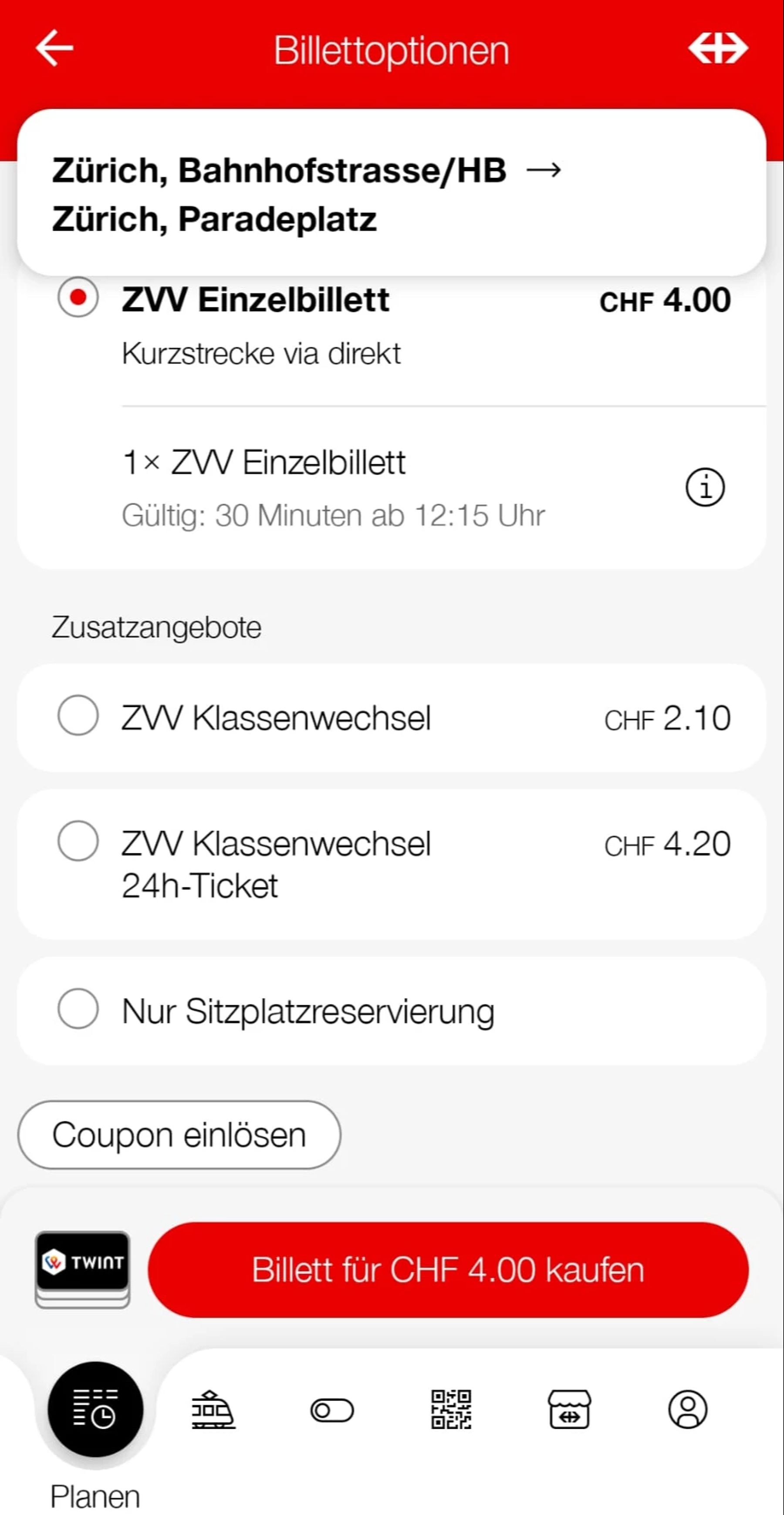SBB verkauft Tickets für 1. Klasse, die es gar nicht gibt | Nau.ch